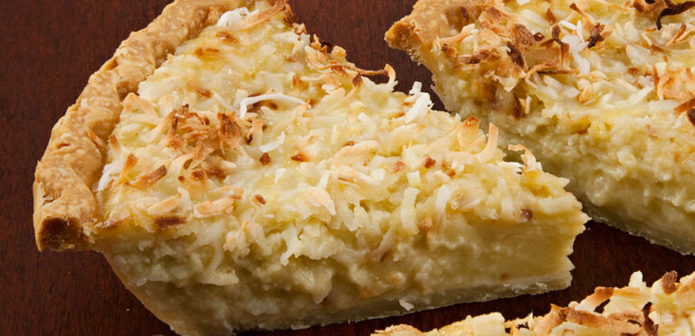 Coconut Custard Pie - A Taste of Thai