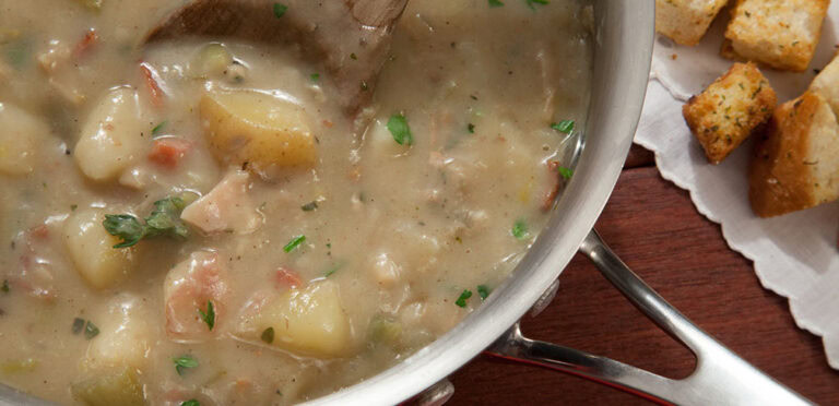 Dairy-Free New England Clam Chowder - A Taste of Thai